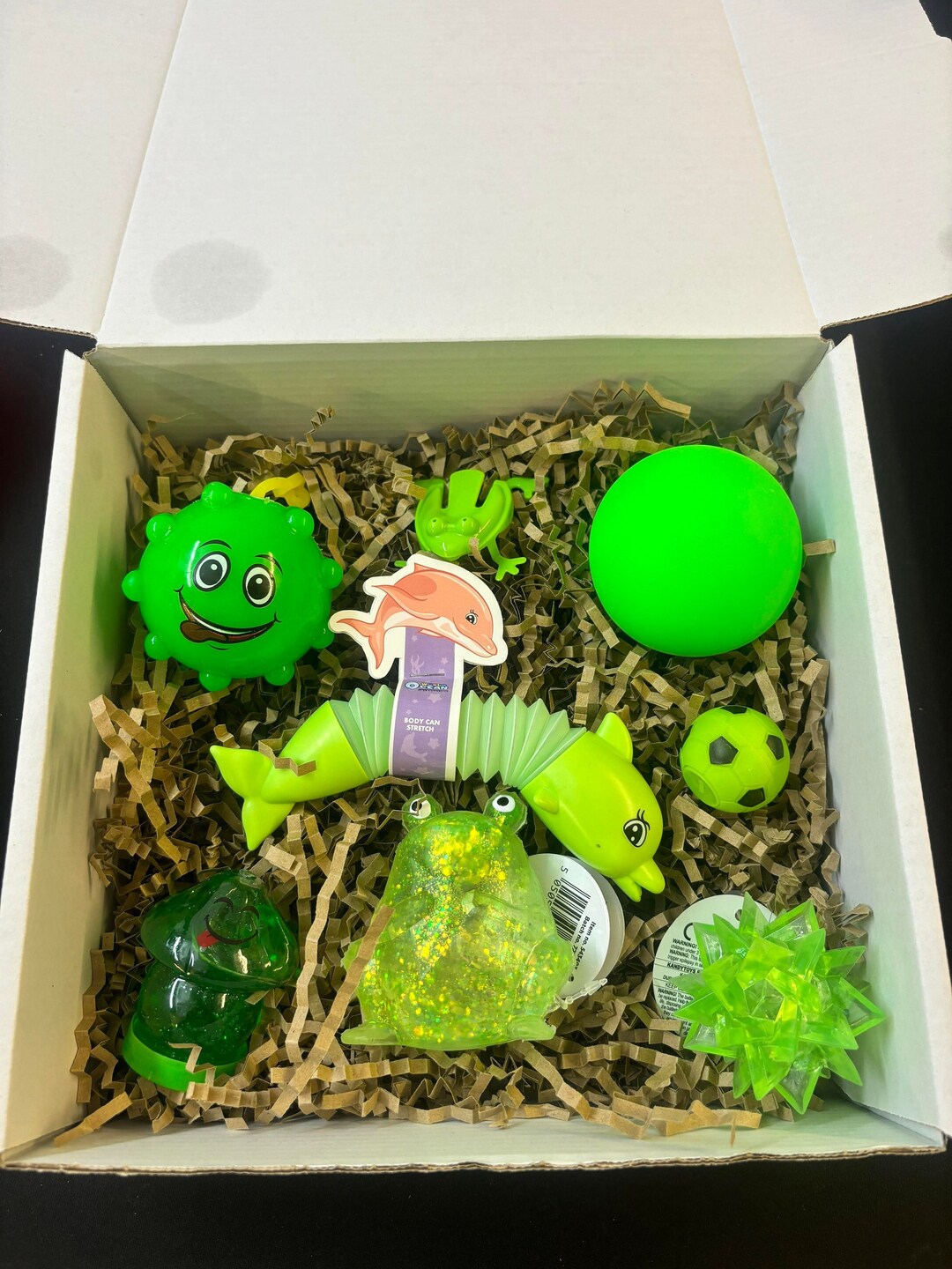 Green Sensory / Fidget Toy Box Autism ADHD Friendly Self Regulation ...