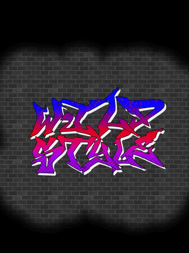 Wild Style Graffiti True Font. Font File - Etsy