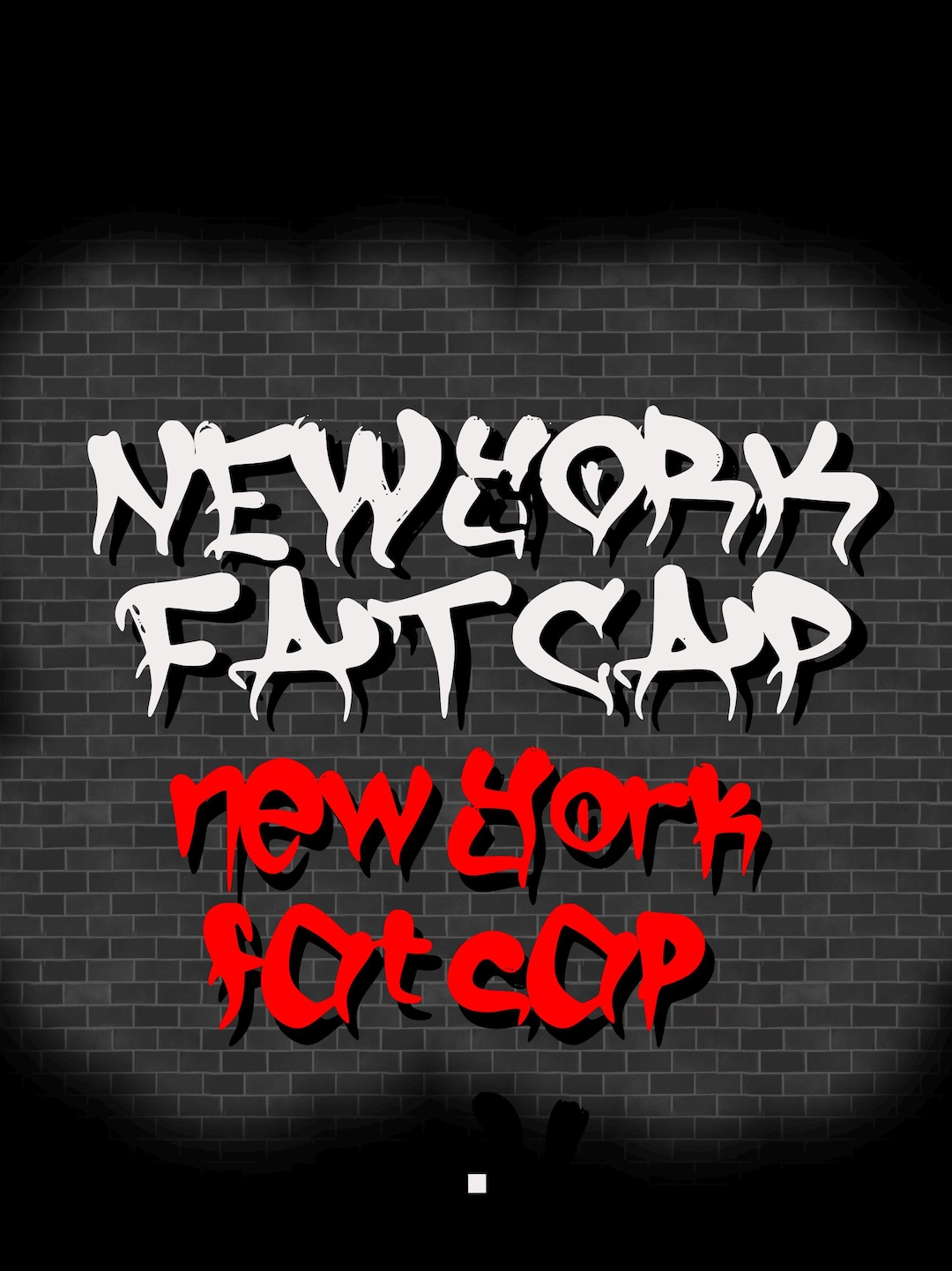 New York Fat Cap Graffiti Style Font. Spray Can Style - Etsy