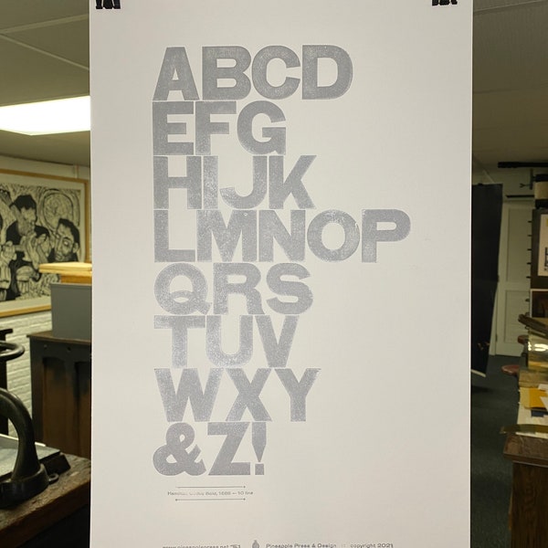 Type Specimen Poster - Etsy