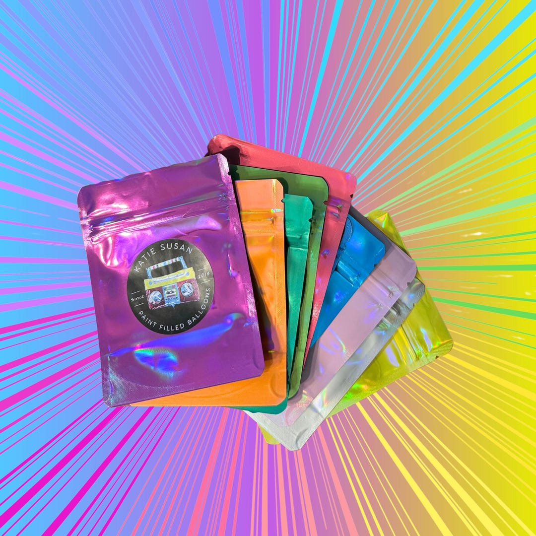 Mystery Sticker Pack: Hand-painted Art, Waterproof Vinyl, 5-pack - Etsy