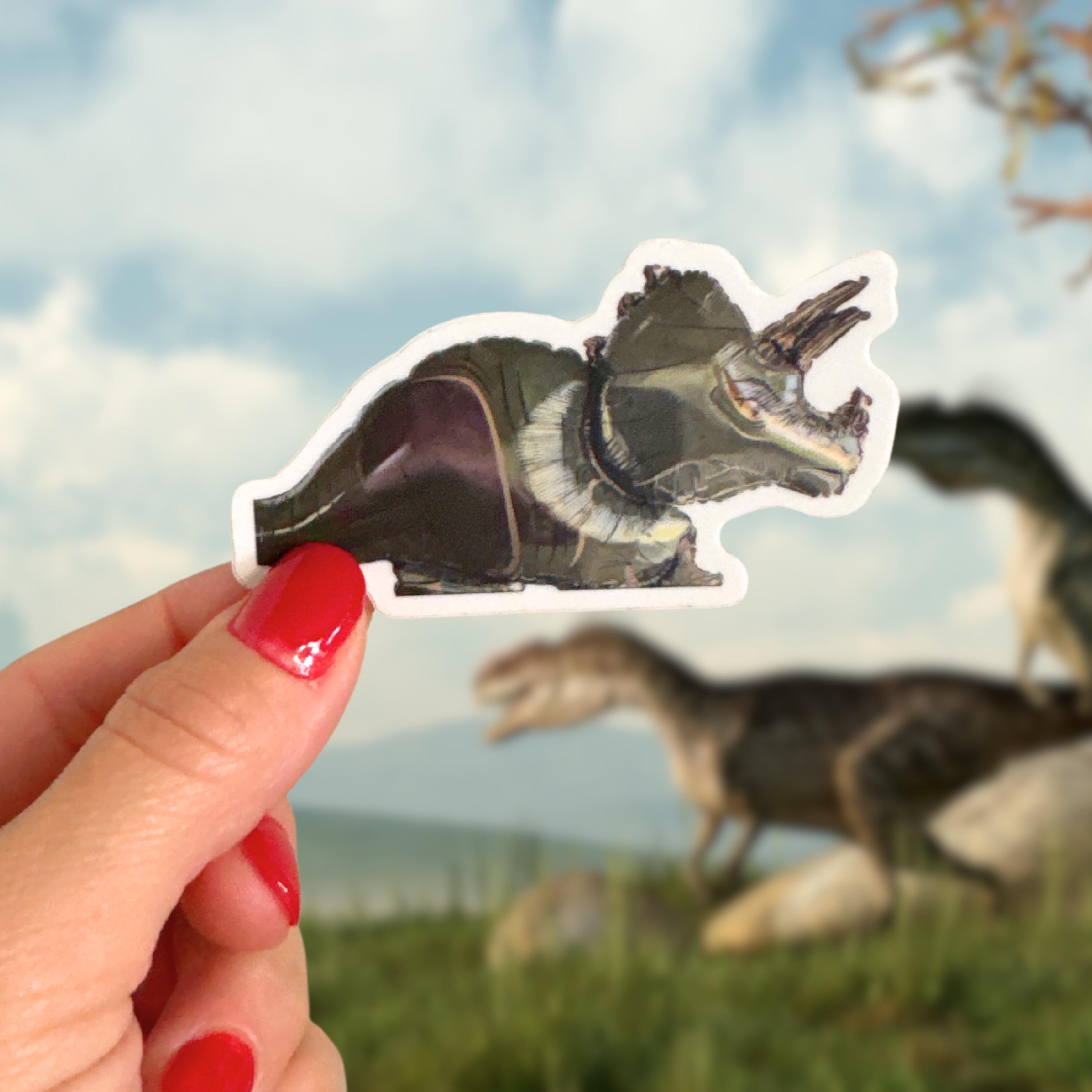 Dino Stickers - Dinosaurs, Fossils, Triceratops, Dioramas for Water ...