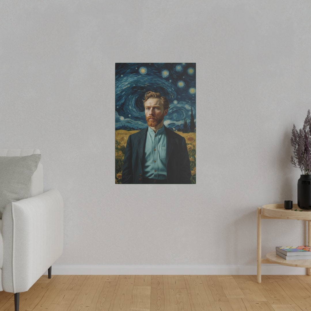 Van Gogh-inspired Starry Night Portrait Print 4 Sizes Available, Fine ...
