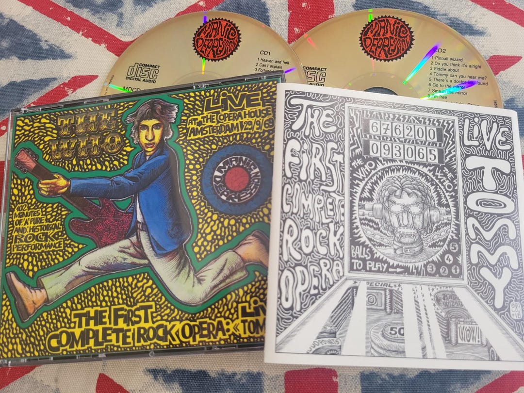 The Who the First Complete Rock Opera Live Tommy 2 CD Compact Disc ...