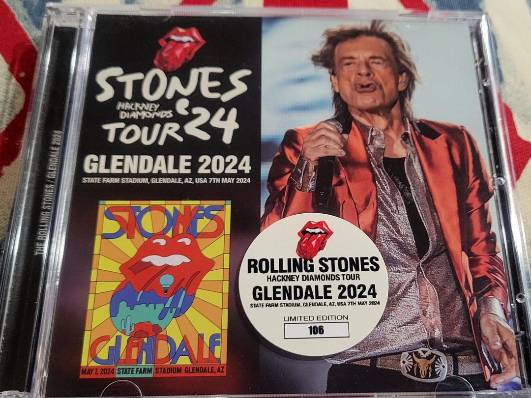 The Rolling Stones CD Live Glendale Arizona 2024 2 Cd Numbered Original ...