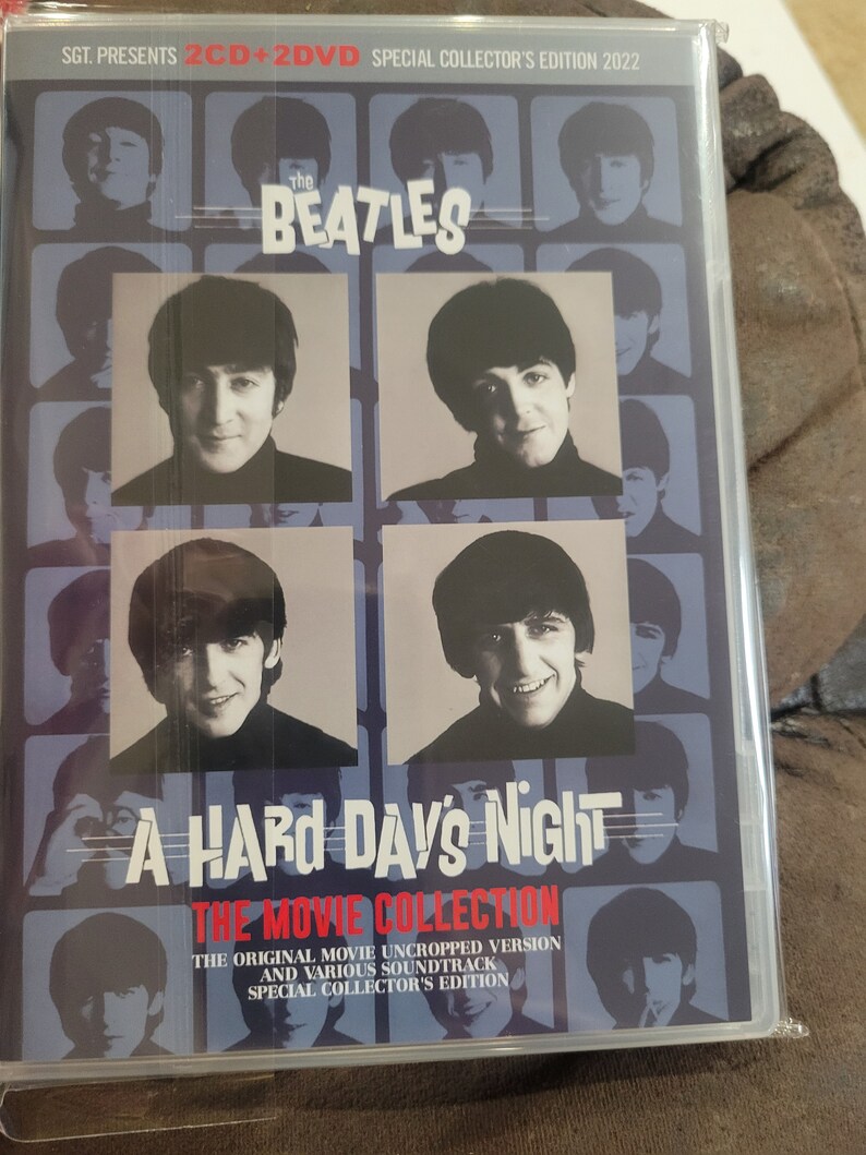 The Beatles A Hard Day's Night 2 CD 2 DVD Rare Box Set Complete Movie ...