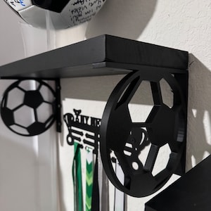 Sports Ball Shelf Bracket Set Sturdy Plastic Decorative Shelf Brackets ...