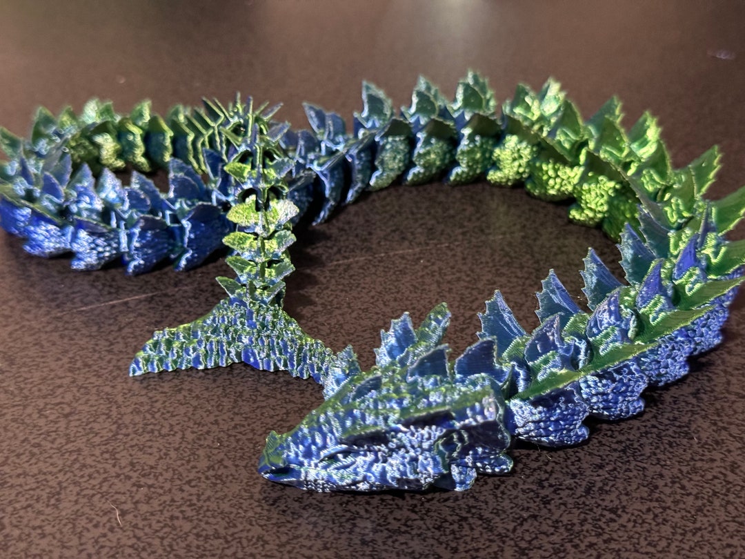 Articulated Sea Dragon 3D Printed Dragon Flexable Water Dragon - Etsy
