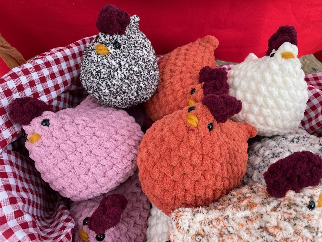 Crocheted Chickens - Etsy