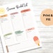 Summer Bucket List Printable | Blank Summer Family Checklist | Summer ...