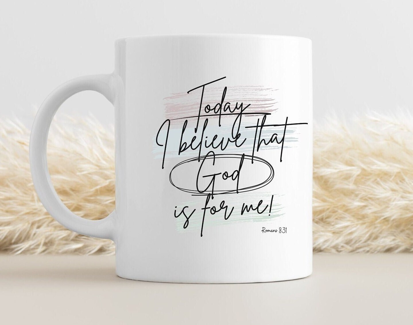 God is for Me Bible Verse Mug, Christian Coffee Cup, Faith Mug, Bible ...