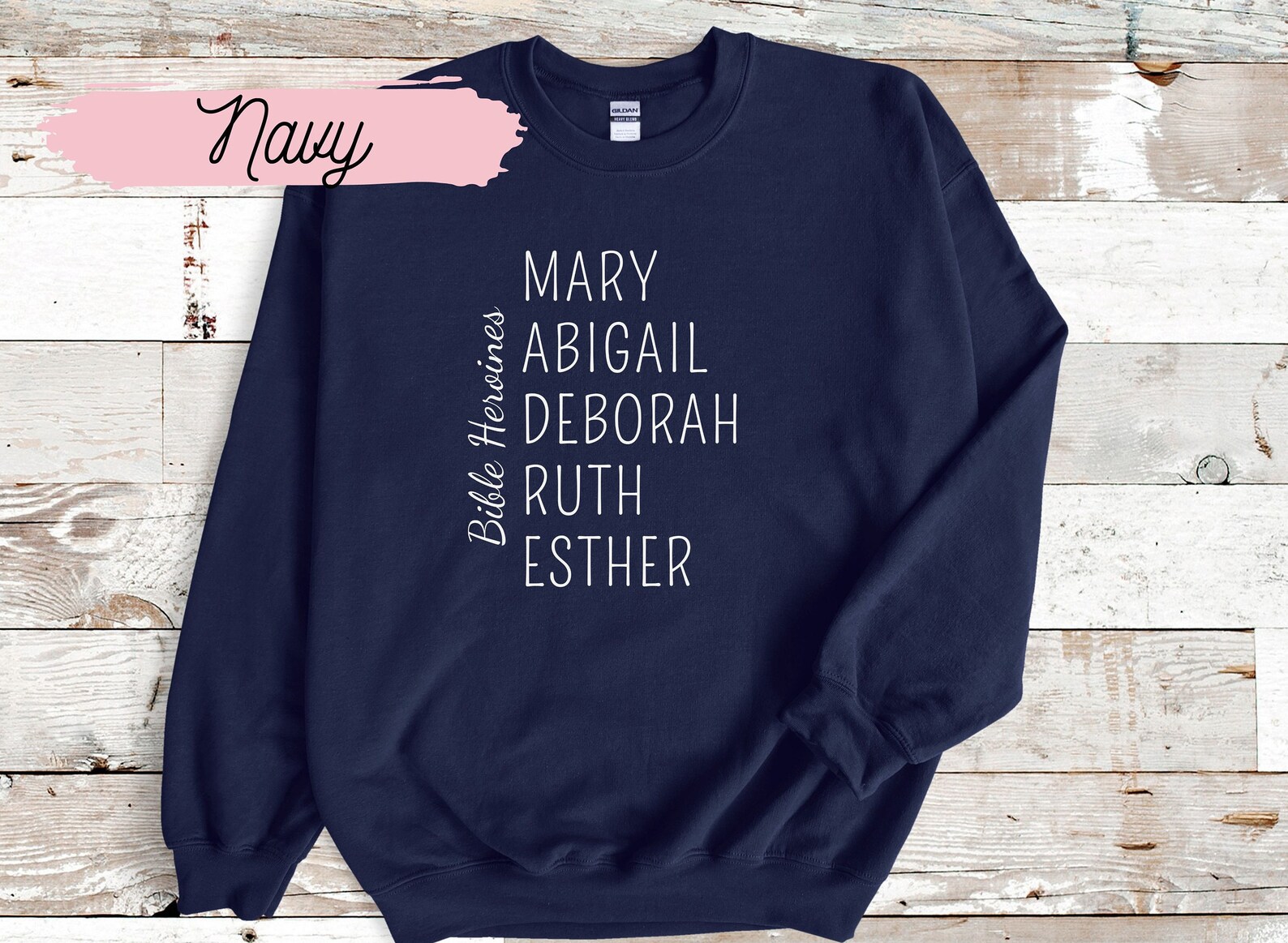 Christian Sweatshirt, Bible Heroine Shirt, Women of Faith, Jesus ...