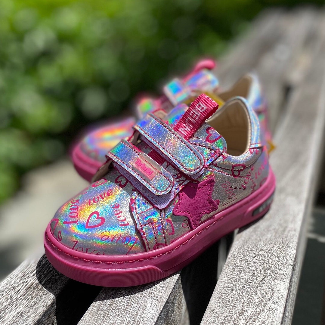 Girls Pink Sneakers | Arch Support Insole | European Shoes | Hardback ...