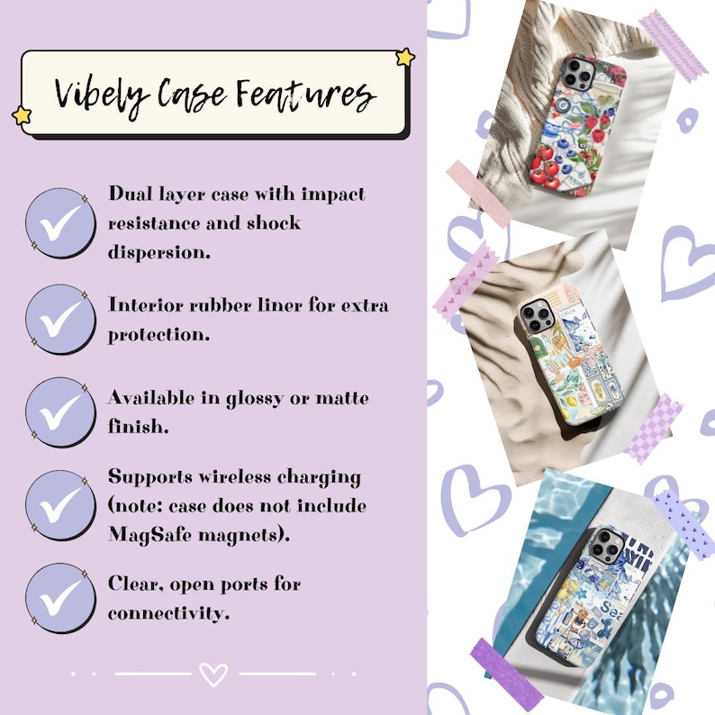 Coquette Purple Bow Phone Case, Lavender Girly, Cute and Preppy, iPhone ...