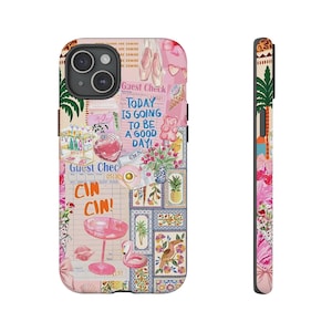 Coquette Cool Girl Collage Phone Case, Feminine Aesthetic, Cute ...
