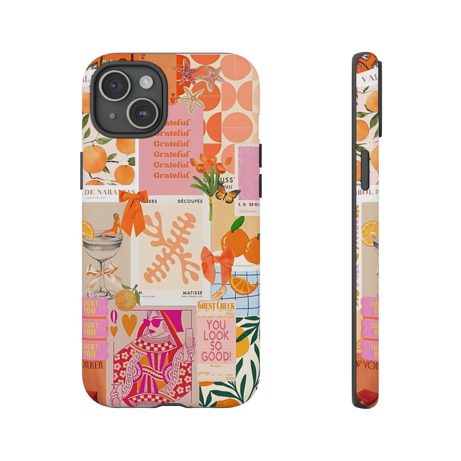 Coquette Sorbet Collage Phone Case, Trendy Scrapbook, Mid-century Vibes ...