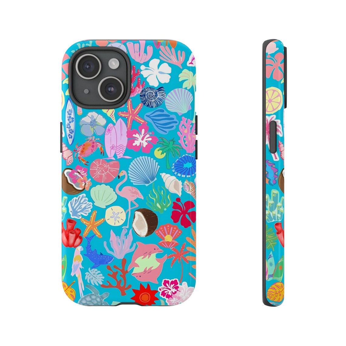 Tropical Beach Collage Phone Case, Summer Phone Case, Coconut Girl ...