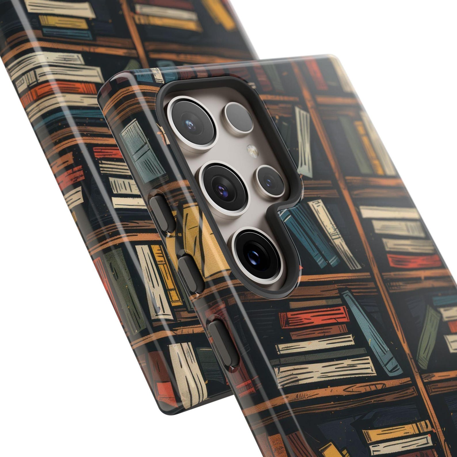 Grungy Bookshelves Bookish Phone Case Gift for Book Lovers for iPhone ...