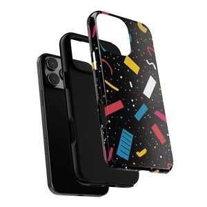 1980s Pop Art Confetti Retro 80s Aesthetic Phone Case for iPhone 8 X XR ...