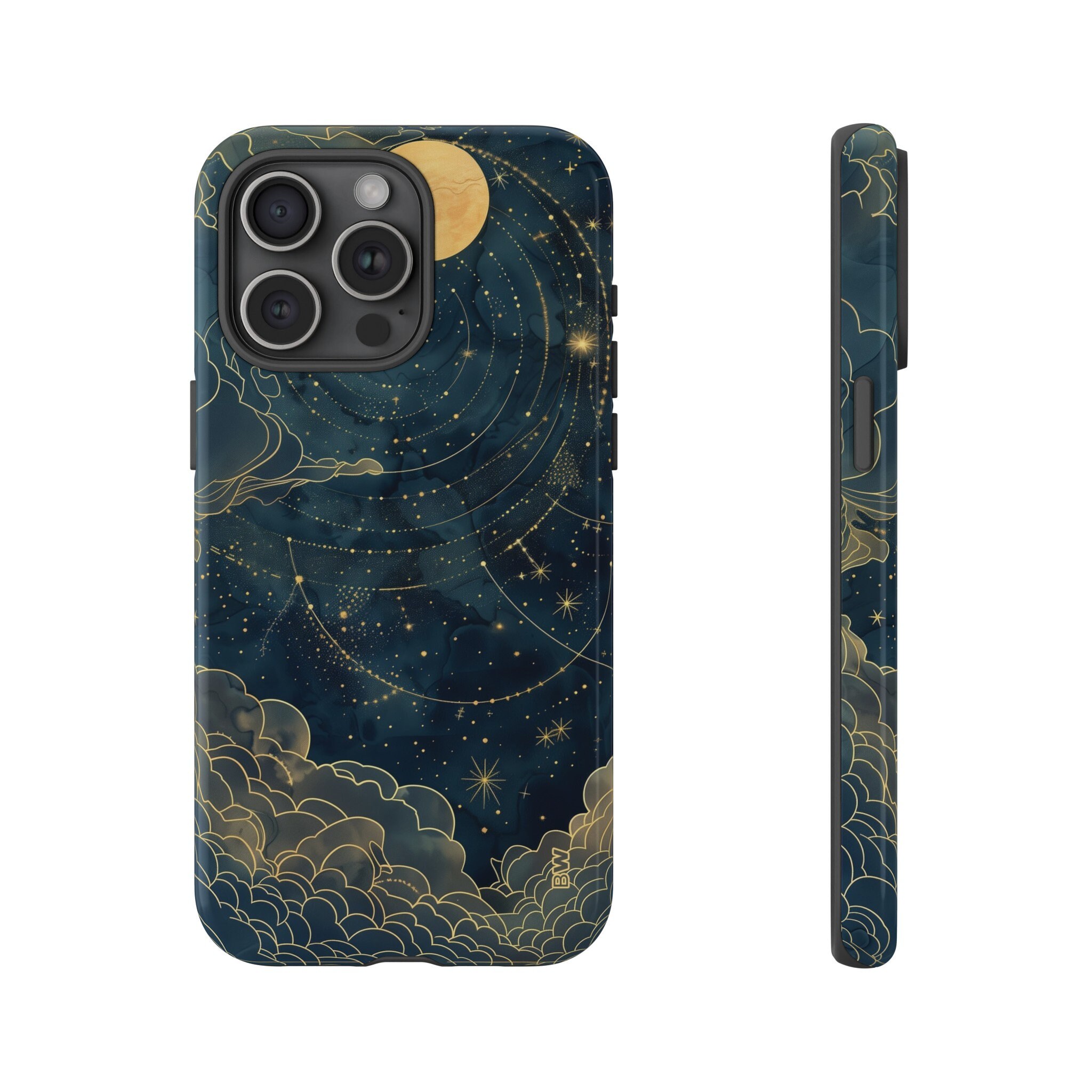 Starry Circles Art Deco Celestial Star Phone Case for iPhone 8 X XR XS ...