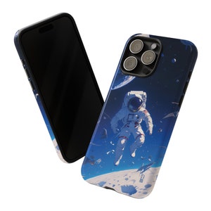 Astronaut in Wreckage Space and Planets Phone Case for iPhone 8 X XR XS ...