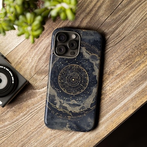 Cosmic Wheel Art Deco Celestial Star Phone Case Cover for iPhone 8 X XR ...