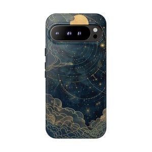 Starry Circles Art Deco Celestial Star Phone Case for iPhone 8 X XR XS ...