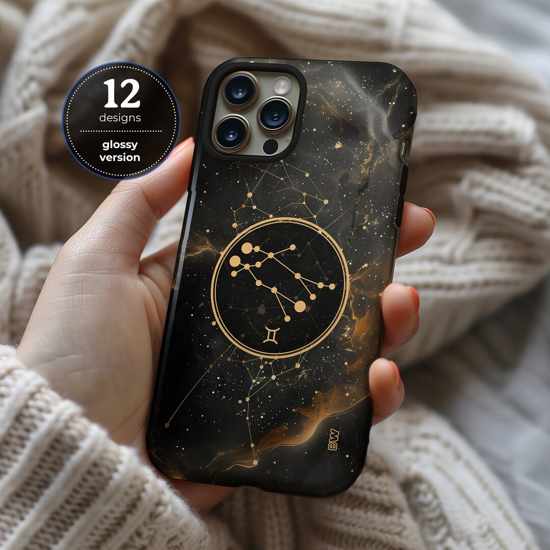 Star Zodiac Glossy Personalized Astrology Phone Case for iPhone 8 X XR ...