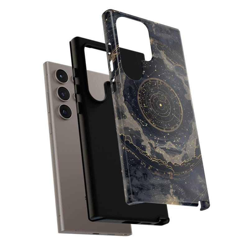 Cosmic Wheel Art Deco Celestial Star Phone Case Cover for iPhone 8 X XR ...