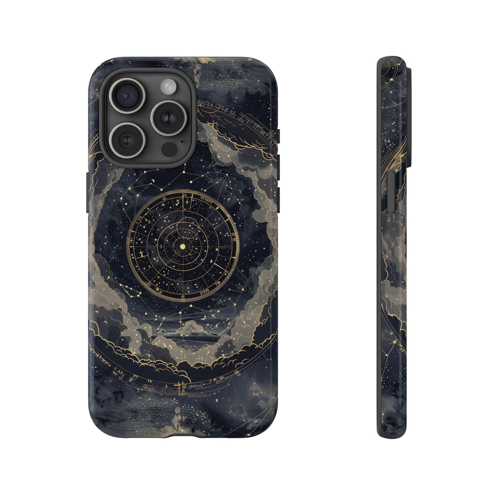 Cosmic Wheel Art Deco Celestial Star Phone Case Cover for iPhone 8 X XR ...