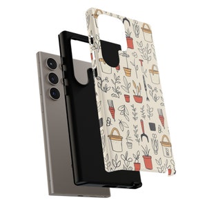 Pretty Gardening Tool Pattern Aesthetic Phone Case for iPhone 8 X XR XS ...