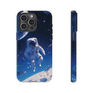 Astronaut in Wreckage Space and Planets Phone Case for iPhone 8 X XR XS ...