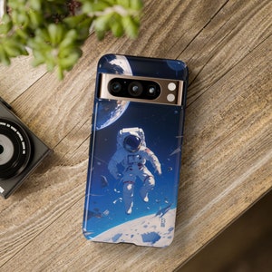 Astronaut in Wreckage Space and Planets Phone Case for iPhone 8 X XR XS ...