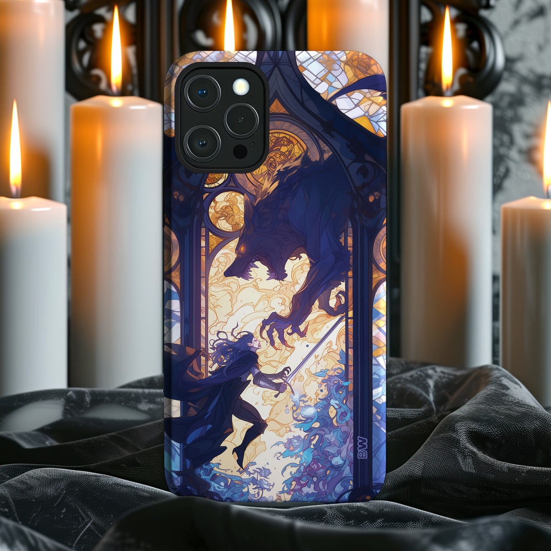 Vampire Werewolf Battle Epic Dark Fantasy Phone Cover for iPhone 16 15 ...