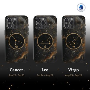 Star Zodiac Glossy Personalized Astrology Phone Case for iPhone 8 X XR ...