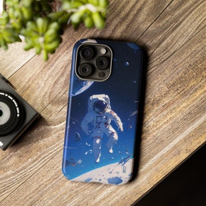Astronaut in Wreckage Space and Planets Phone Case for iPhone 8 X XR XS ...