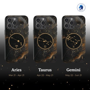 Star Zodiac Glossy Personalized Astrology Phone Case for iPhone 8 X XR ...