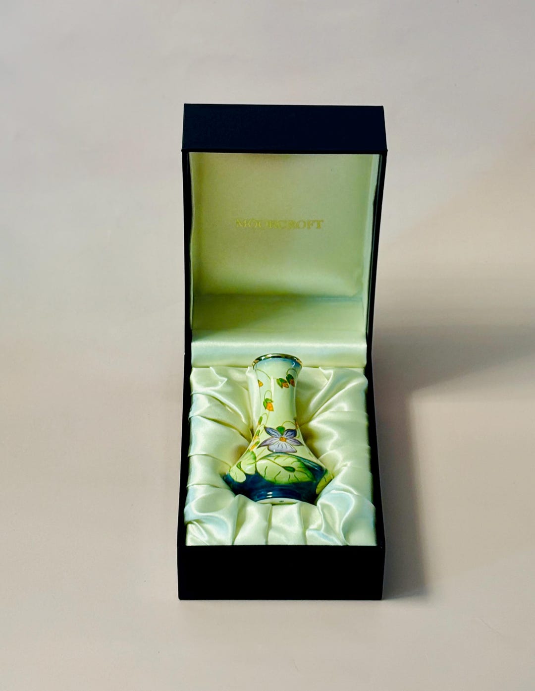 Moorcroft Enamels Vase: Small Sweet Thief Design, Boxed - Etsy