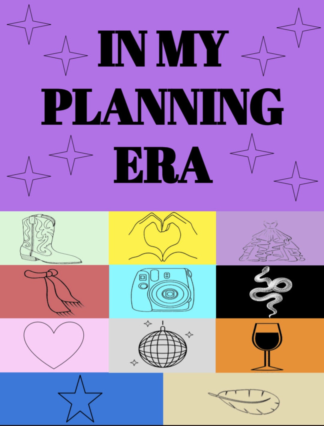 Taylor Swift Themed Planner 2024-2025 - Etsy