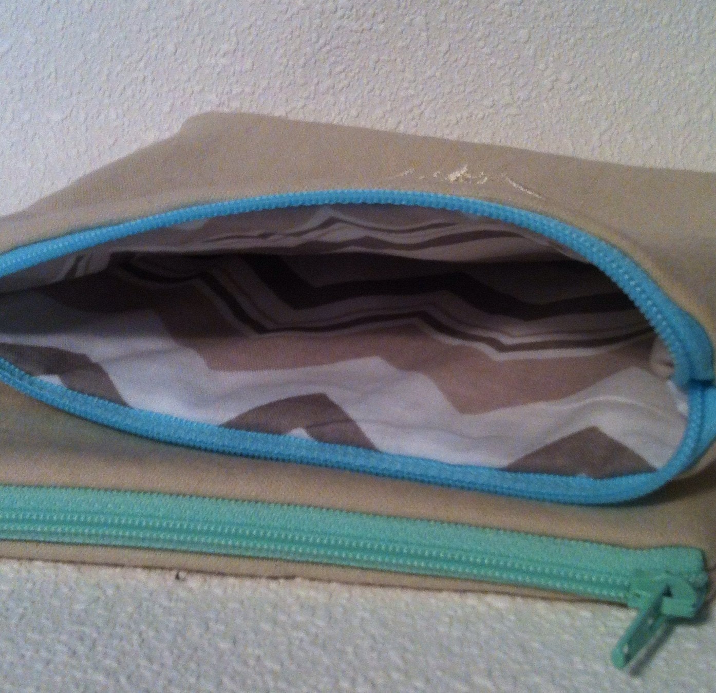 Classic Linen Monogrammed Zipper Pouch - Etsy