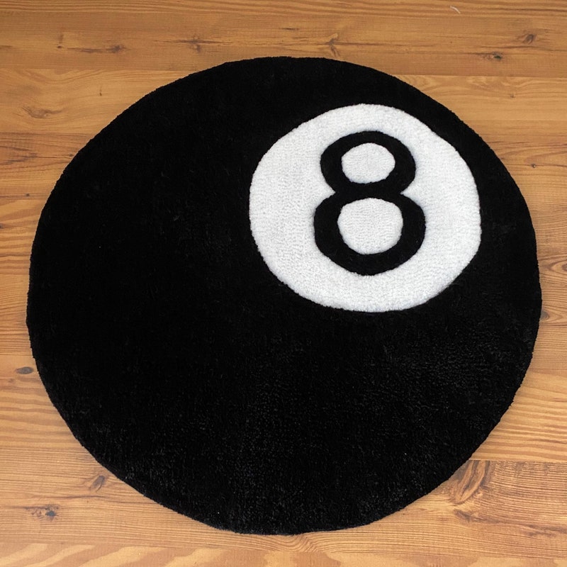 8 Ball Rug - Etsy