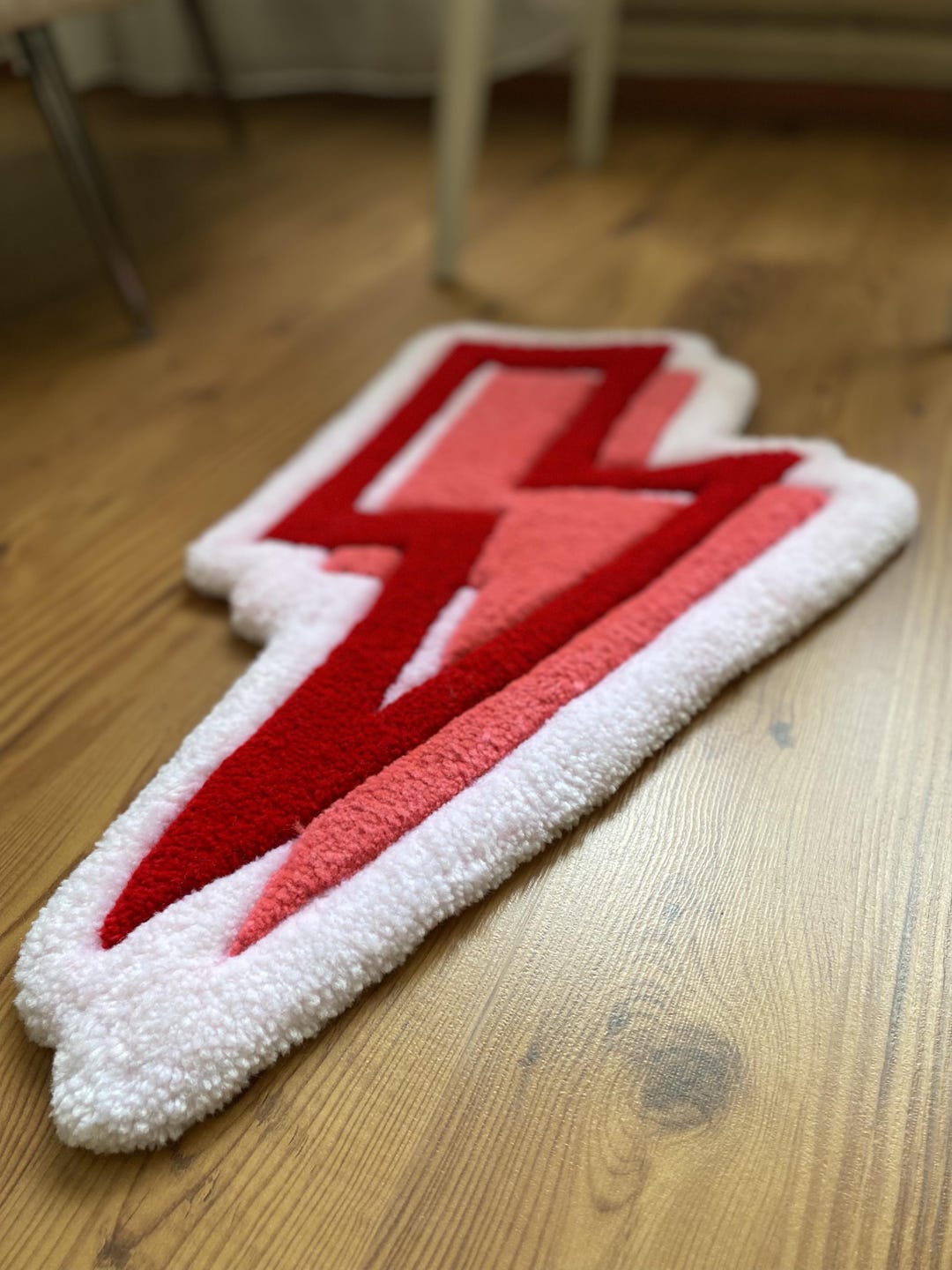 Lightning Fluffy Tufted Rugs for Area, Unique Handmade Cool Tufted Rugs ...