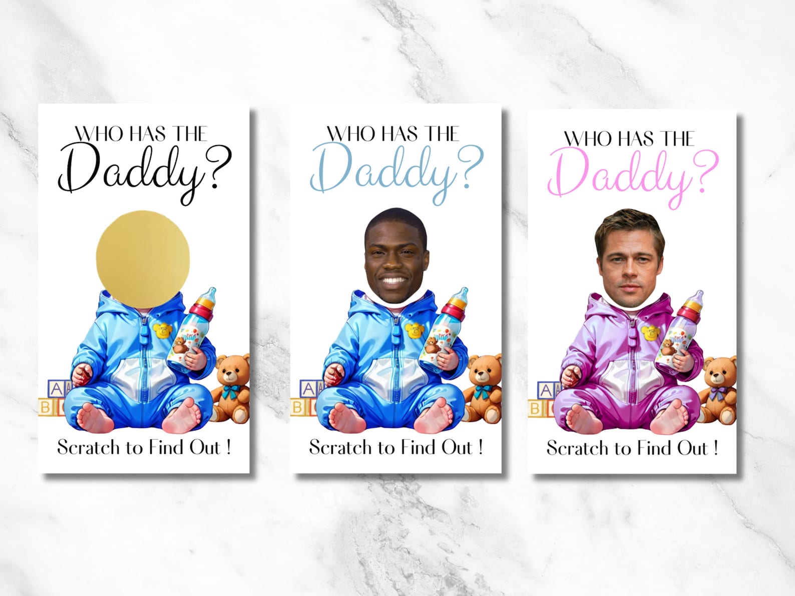 Printed Who Has the Dad Baby Shower Game, Find the Dad Scratch off Game ...