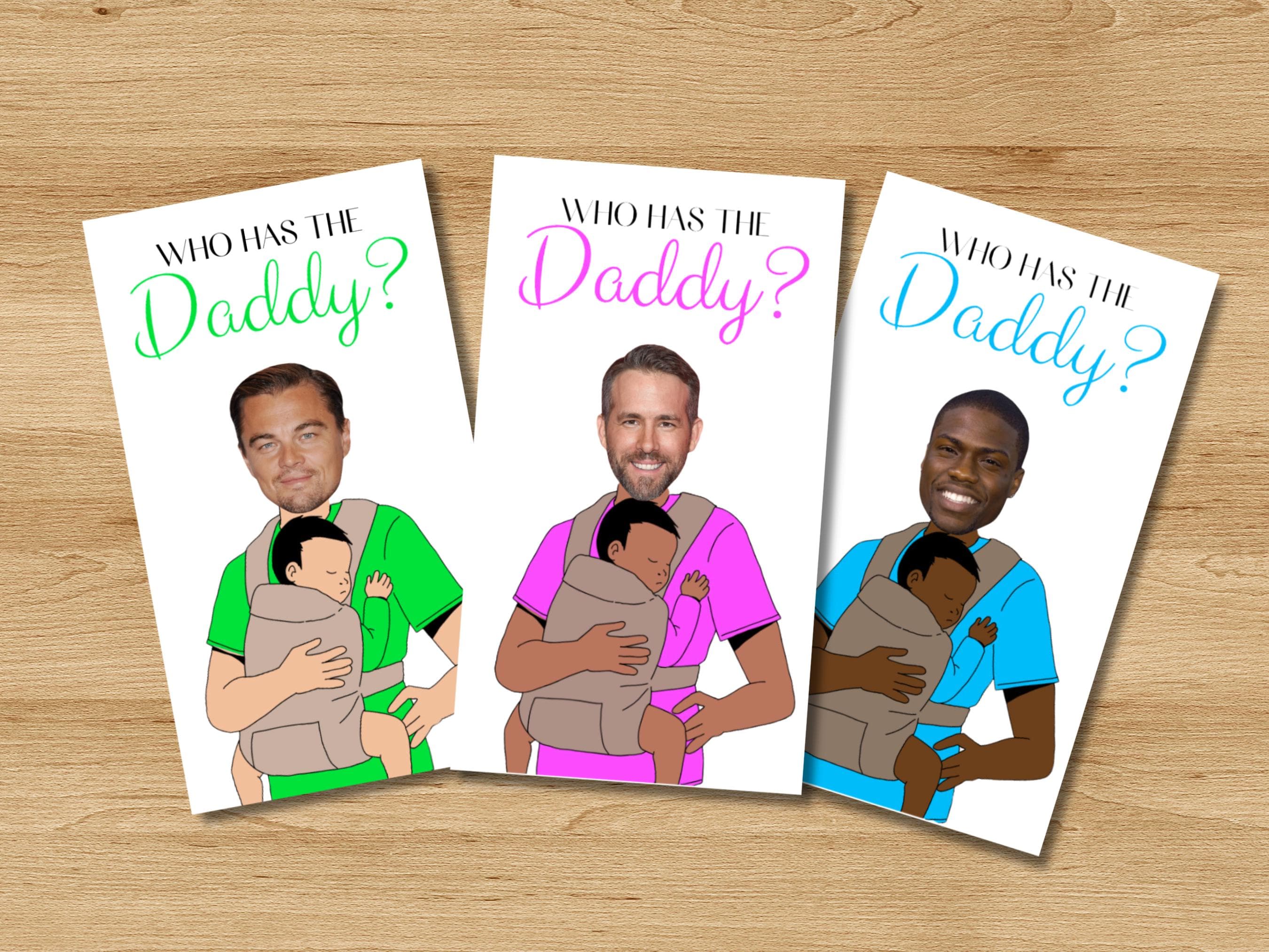 Printed Who Has the Dad Baby Shower Game, Find the Dad Scratch off Game ...