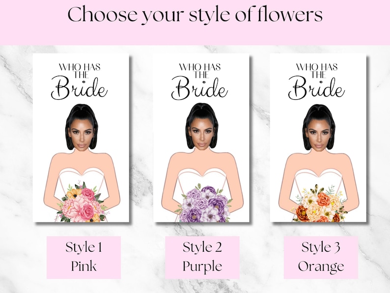 Who Has the Bride?, Bridal Shower Game, Scratch off Bridal Shower Game ...