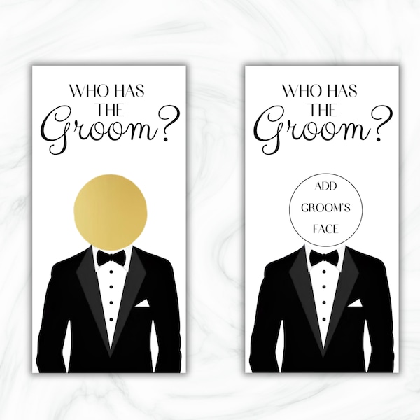 Scratch Card Who Has the Groom - Etsy