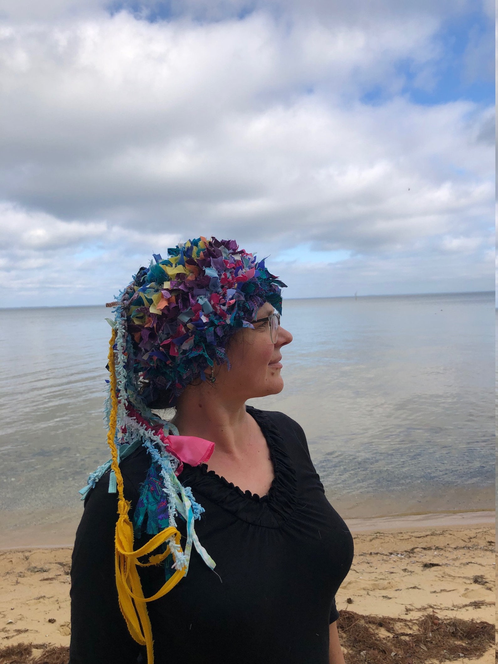 Boho Hat Rag Hat Creative Crochet Hat Freeform Hat Shabby Chic ...