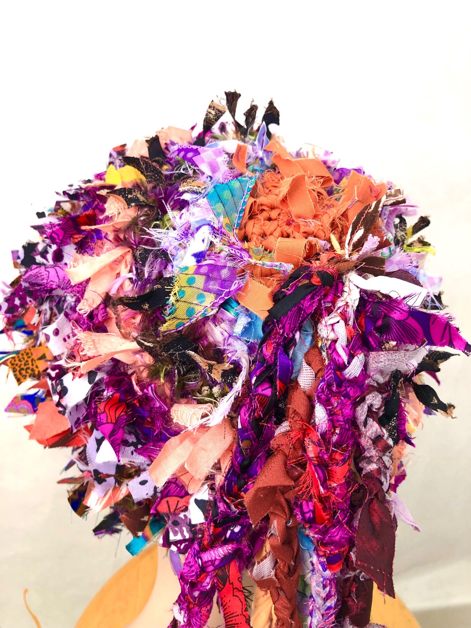 Boho Crochet Hat With Dreads for Women Funky Rag Hat Festival Hat ...