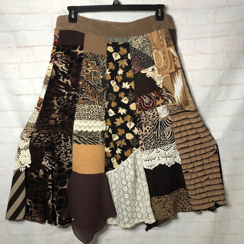 Patchwork Skirt - Etsy