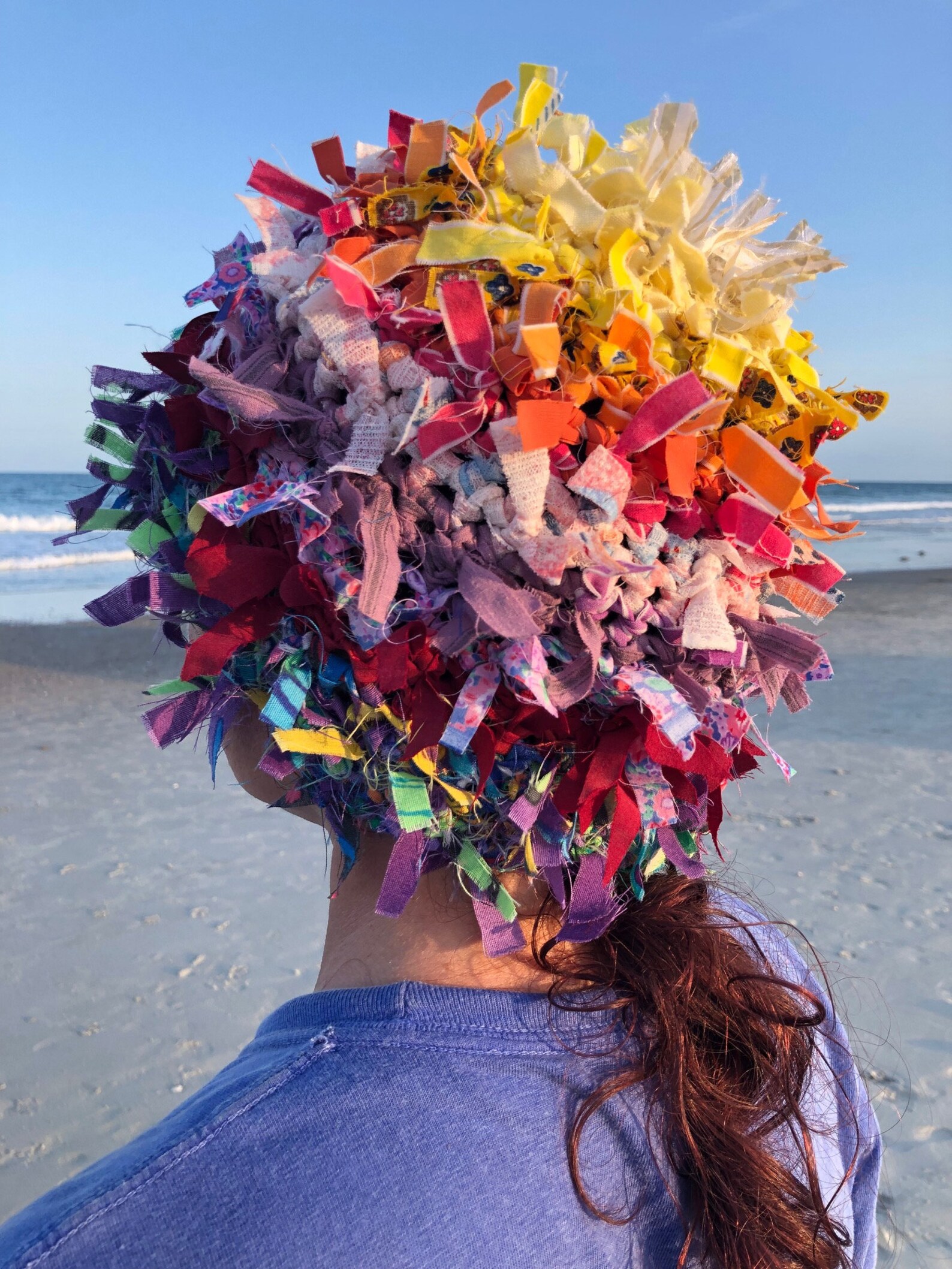 Crazy Boho Hat Crochet Hat Hats for Women Funky Hat Rag Hat Statement ...